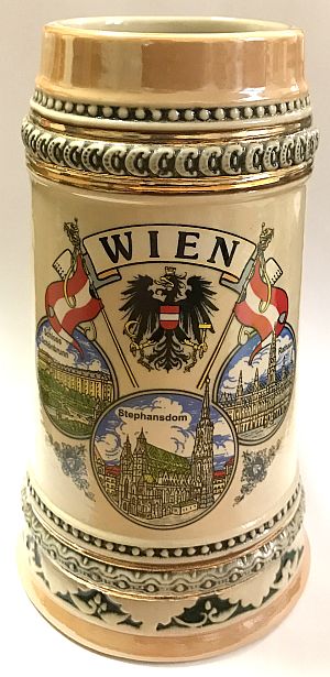 Ceramic Beer Mug Seidel Vienna / Vienna / Souvenirs Austria ...