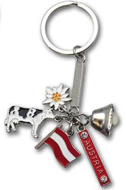 Keychain Austria edelweiss flag / Austria / Souvenirs Austria ...