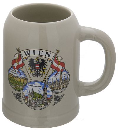 Ceramic Beer Mug Wien / Vienna / Souvenirs Austria - OnlineFromAustria.com
