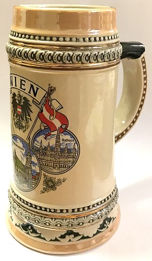 Ceramic Beer Mug Seidel Vienna / Vienna / Souvenirs Austria ...