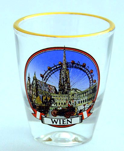Vienna shot glass / Vienna / Souvenirs Austria - OnlineFromAustria.com